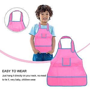 SOIMISS Children Painting Apron Painting Smock Painting Apron Overalls for Kids Overol Para Niño Kids Apron Children Drawing Plastic Art Supplies Children Painting Smock Child Apron