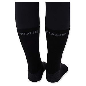 Tobe Ferox Merino Sock (Jet Black - Size 7-10)