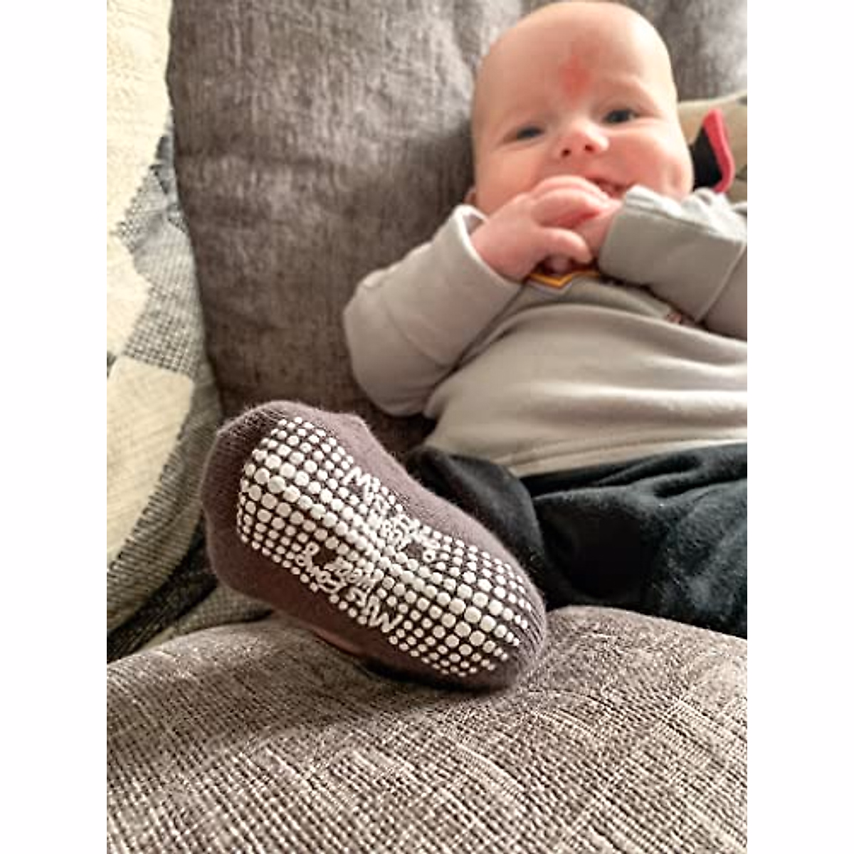 Baby Socks With Non Slip Grips Toddler Socks Infant Socks For 0-6,6-12,12-36 months Baby Boy Girl by Miss Fong Wear