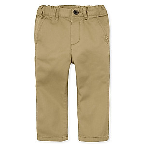The Children's Place Baby Boys and Toddler Stretch Chino Pants, Flax Single, 3T US
