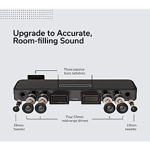 Denon Home Sound Bar 550 with Dolby Atmos and HEOS Built-in (Factory Certified ) (Renewed)