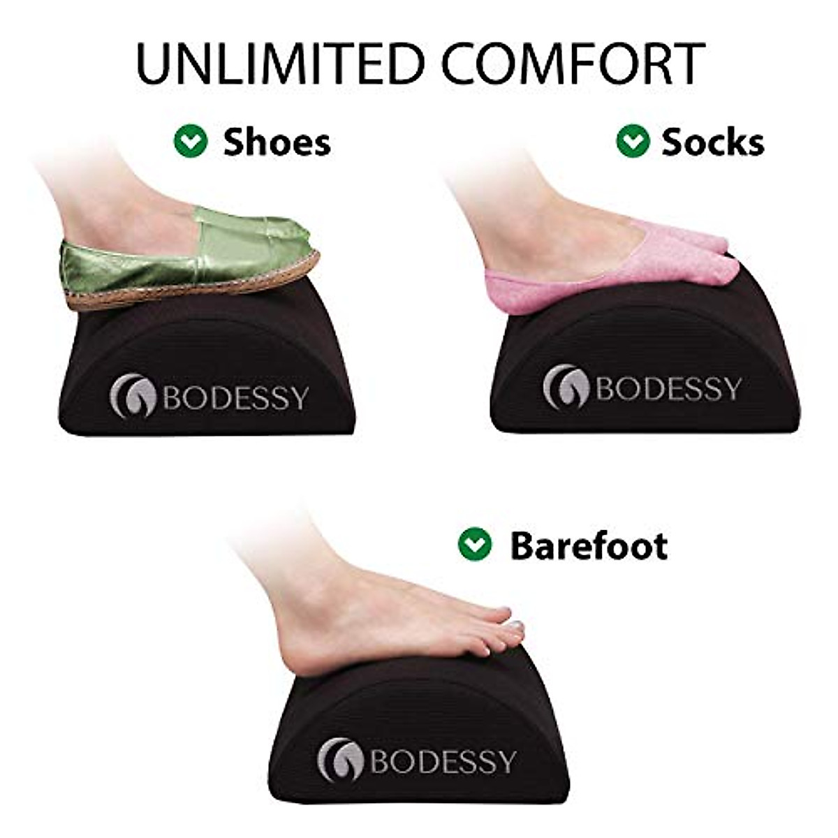 Foot Rest Under Desk, Ergonomic Memory Foam Foot Cushion, Office Foot Rest Pillow, Foot Pillow Office Home Accessories, Desk Foot Stool Rocker, Non-Slip Bottom