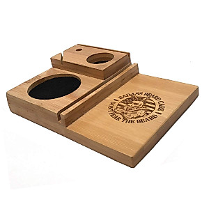 Badass Beard Care Hand Made, Solid Bamboo Caddy - Keeps Beard Care Products Contained to Organize Your Home.