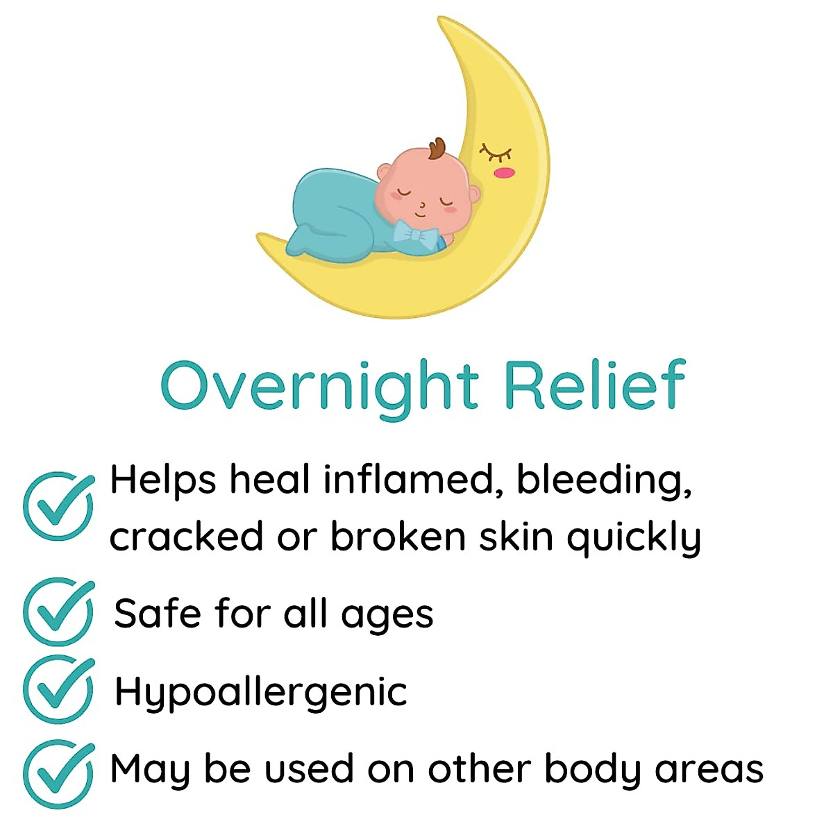 Severe Diaper Rash Treatment Powder - Heal & Cure Very Bad Horrible Diaper Rash Bleeding Blisters Quickly from Diarrhea for Newborn Infant & Adults - Skin Healing Organics