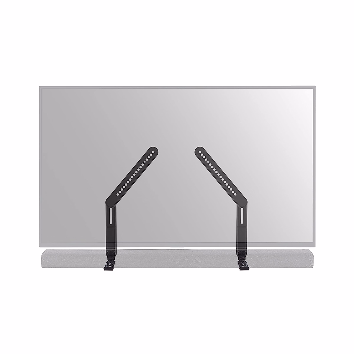 Sanus Universal Soundbar TV Mount Kit for Mounting Soundbars Under TV - Fits Most Sound Bars Up to 15 Lbs - Easy Install & Full Motion Capability - SOA-SBM2