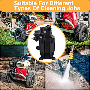 3300 PSI Pressure Washer Pump 3/4" Shaft Horizontal Power Washer Pump Replacement 2.5 GPM Pressure Pump Replacement for Honda GC160 Power Washer