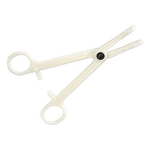 Disposable Piercing Clamps Set,10pcs Disposable Slotted Navel Forceps Clamp Triangle Open Plier Ear Nose Piercing Tools