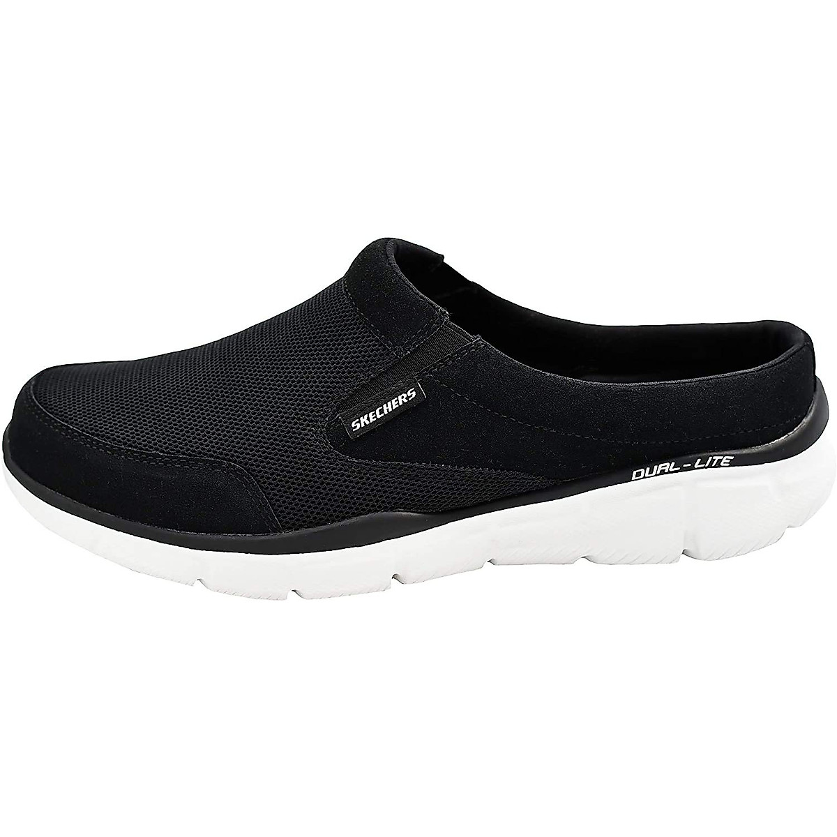 Skechers Sport Men's Equalizer Coast to Coast Mule, Black/White, 12 M US