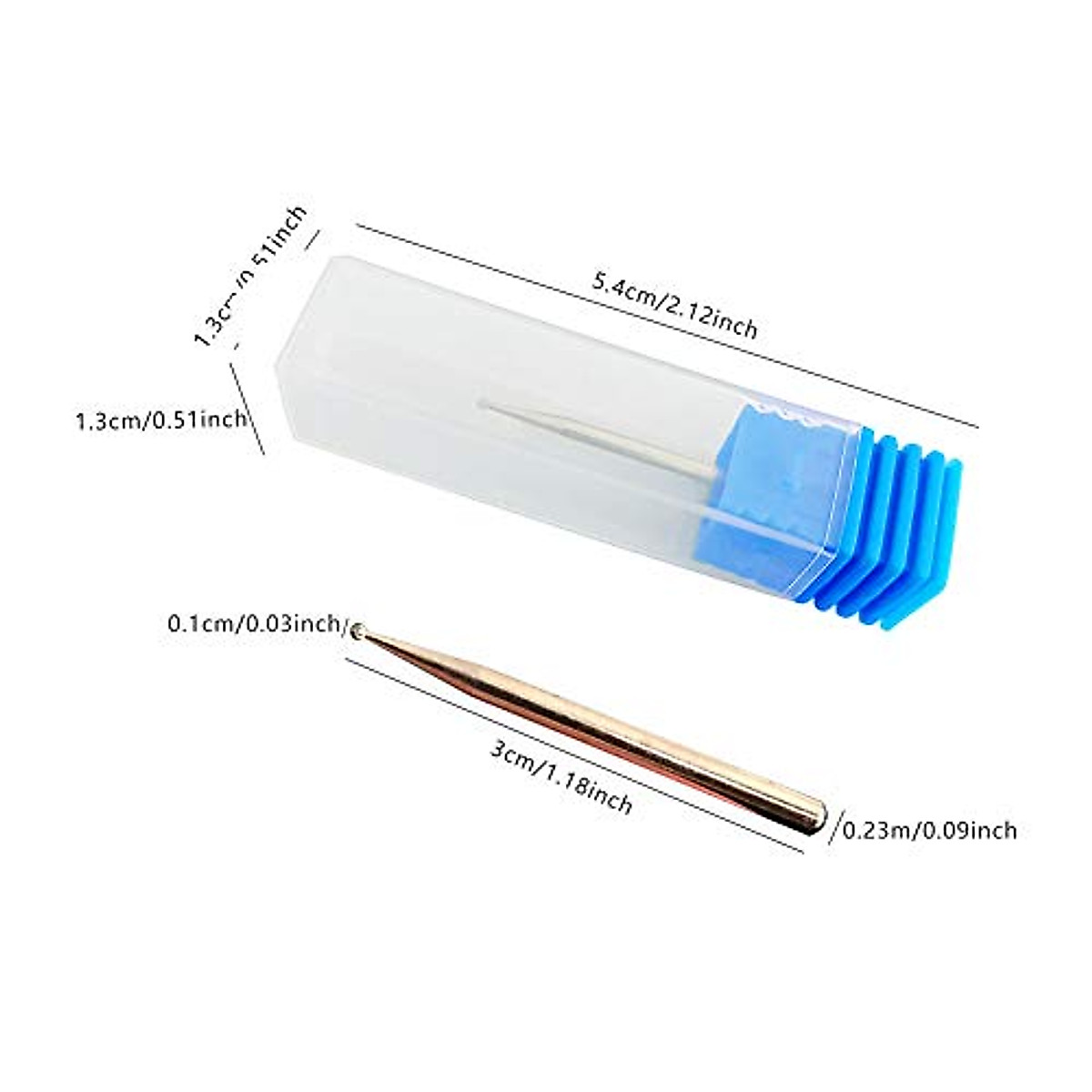 10Pcs Diamond Engraving Tip Bit, Electric Cordless Engraver Pen Tool, Etching Engraving Tool, Carve Engraving Tool Replacement Easy Etcher Tips for Engraving Stone, Jewelry, Glass, Metal