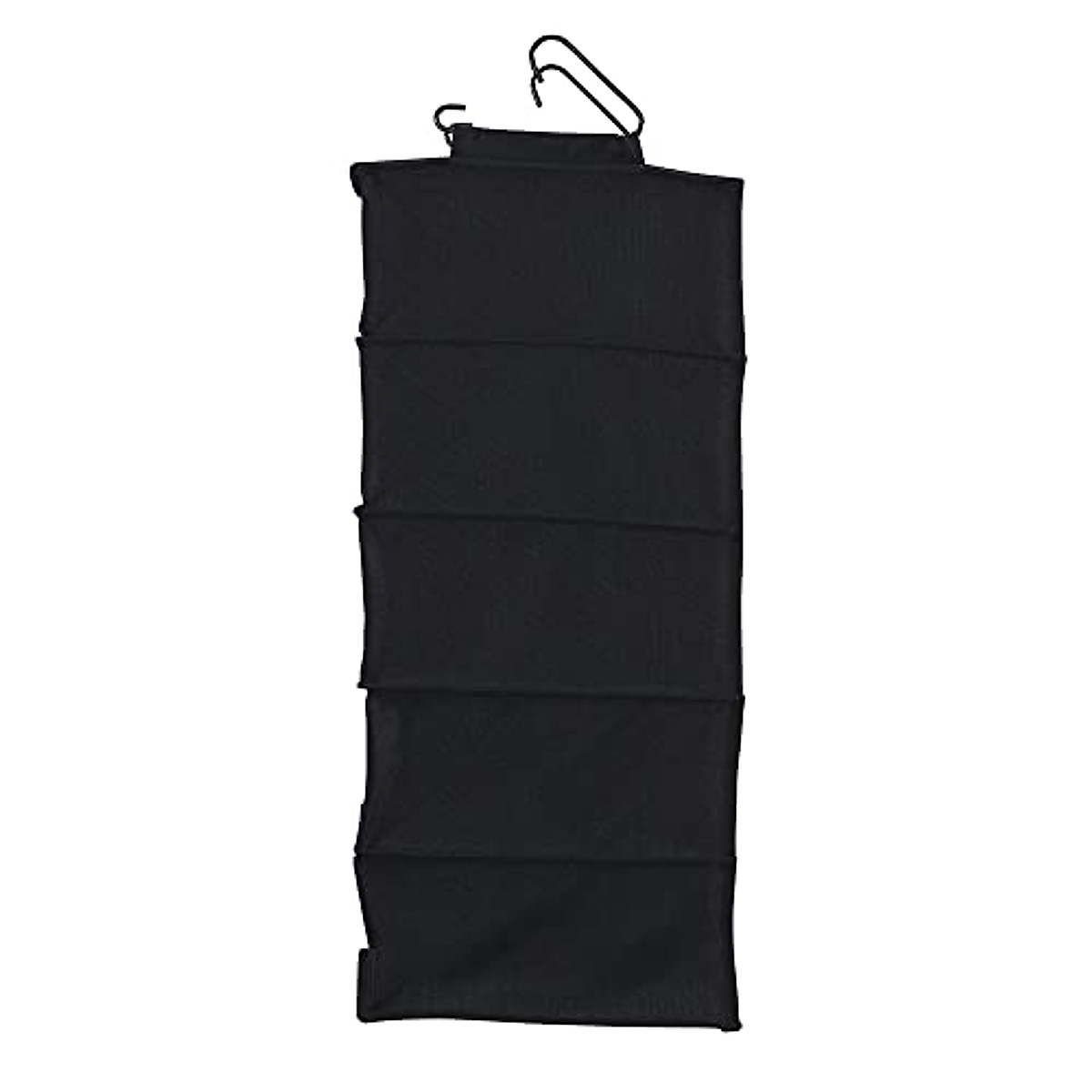 Household Essentials 10 Pocket Closet Hooks Hanging Shoe Organizer, Black