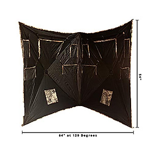 Rhino Blinds CRR-107 Cut N Run Lightweight 2 Panel Mobile Hunting Blind, Realtree Edge