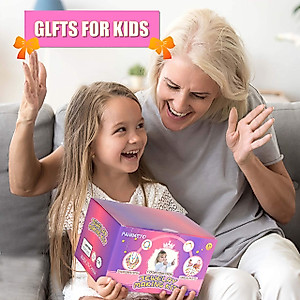 630+pcs Pop Beads Jewelry Making Kit for Kids Snap Beads Kit for Toddlers Arts Crafts DIY Hairband Necklace Bracelet Ring Beads Creativity Toys for 3456789 Year Old Girls