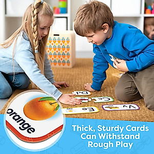 Alphabet Puzzle Games for Kindergarten - 26 Pairs Self-Correcting ABC Puzzle Alphabet Matching Game - ABC Learning for Toddlers - Sturdy Alphabet Learning Toys Learning Letters Matching Game