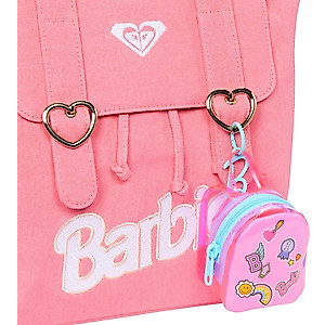 Barbie Clothes Set, School-Themed with Dress, 5 Acessories & Zippered Doll-Sized Backpack with Clip-On Ring