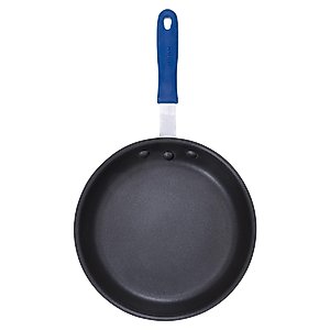 Winco Commercial-Grade Aluminum Fry Pan with Stay Cool Handle, Induction Compatible, Non-Stick Finish, 12"