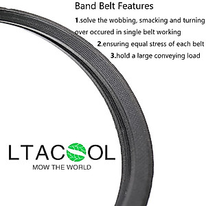 Lawn Mower Drive Band Belt 1 5/16" x 58" for Exmark 108-2723;Toro 108-2723