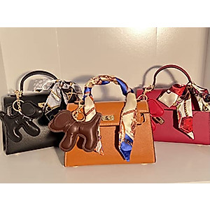 JayGsEmpire Beautiful fashion Handbags for Women Purses Crossbody Bag for girls Top Handle Satchel Shoulder Bag Tote Bag luxury bag (Orange brown)