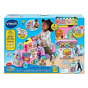 VTech 4-in-1 Letter Learning Train, Pink