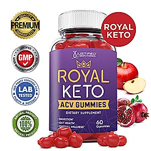 Justified Laboratories Royal Keto ACV Gummies 1000MG with Pomegranate Juice Beet Root B12 60 Gummys