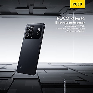 Xiaomi Poco X5 Pro 5G, Dual SIM, 128GB + 6GB, Factory Unlocked GSM, International Version - No Warranty - Black
