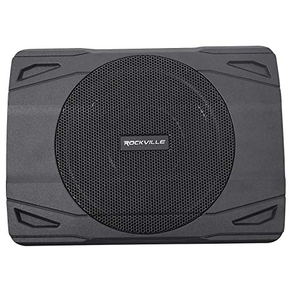 Rockville SS8P 400 Watt Slim Under-Seat Powered Car/Truck Subwoofer Sub+Amp Kit Black