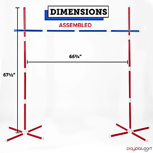 Play Platoon Limbo Game for Adults & Kids - Limbo Stick Yard Game Set for Outdoor Luau Party