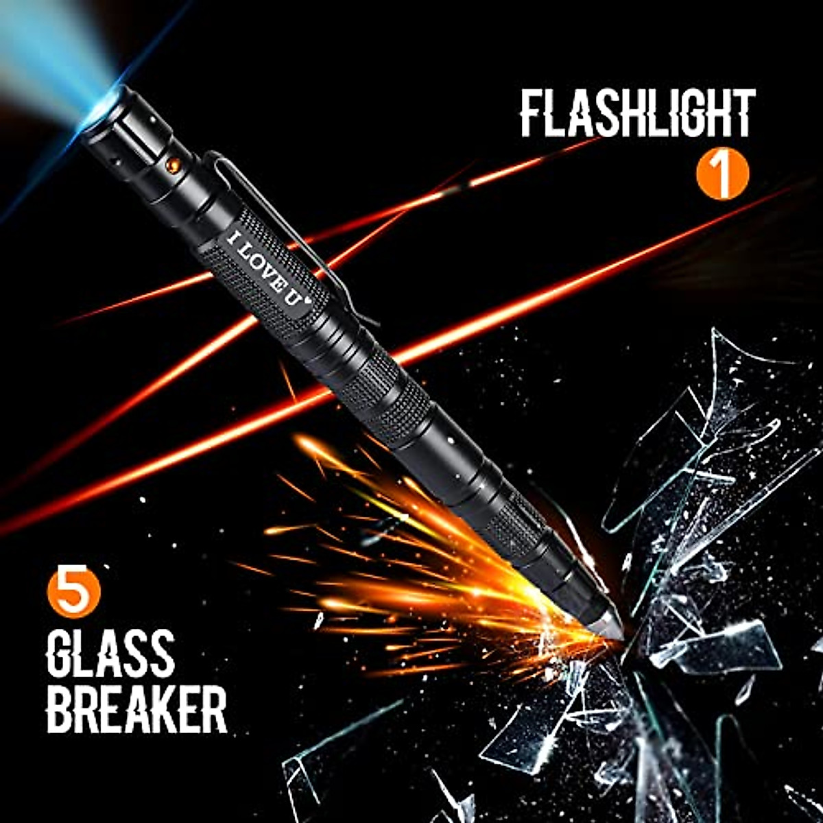 Gifts for Him Boyfriend Husband,Christmas Stocking Stuffers for Men,"I LOVE U"Multitool Pen Gift Set,Anniversary Birthday Valentines Fathers Day Gift Ideas for Him