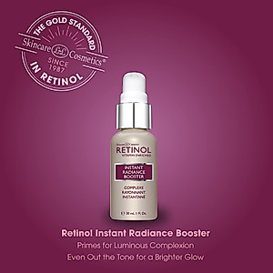 Retinol Instant Radiance Booster – The Original Retinol Glow Primer – A Burst of Anti-Aging Hydration Adds Luminosity & Skin-Smoothing Benefits of Vitamin A – Peptides Improve Firmness & Tone
