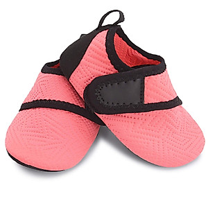 L-RUN Infant Toddler Walking Shoes Quick-Dry Swim Shoes Outdoor Orange 12-18 Month=EU19-20