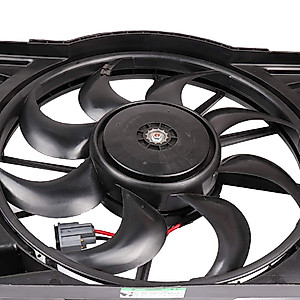 SCITOO Radiator Condenser Cooling Fan Compatible with 2012 2013 2014 2015 2016 2017 for Ford Focus 2.0L