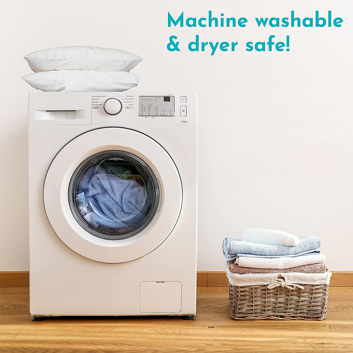 Little Sleepy Head Toddler Pillow 13" x 18" Soft Hypoallergenic - Best Pillow for Kids! Better Neck Support and Sleeping! Better Naps in Bed, a Crib, or at School! Makes Travel Comfier! (Pillow Only)