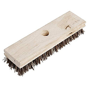 Quickie Union Mix Deck Scrub, Outdoor Scrub Brush, Heavy-Duty Rough Surface, Scrubbing Wood or Concrete