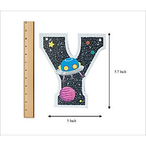 Kids Space Birthday Party banner Blue Astronaut Spaceship Theme Happy Birthday Banner Hanging Solar System Astronaut Space Theme Birthday Party Banner