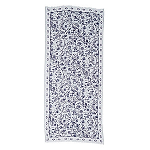 Vera Bradley Women's Lightweight Soft Fringe Scarf, Perennials Misty Surf, One Size