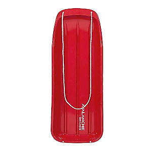 Avalanche Brands | Classic 48" Downhill Toboggan Snow Sled | Red | Fit for 2 Riders