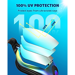 Aegend Swim Goggles, Swimming Goggles No Leaking Full Protection Adult Men Women Youth