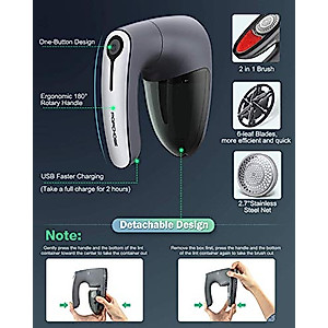 POPCHOSE Shower Steamers Aromatherapy - Dry Brushing Body Brush Fabric Shaver, Rechargeable Lint Remover Stocking Stuffers Christmas Gifts for Women and Mom