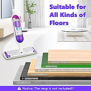 Reusable Mop Pads for Swiffer PowerMop - Microfiber Mop Pads Refills Mop Heads Replacement for Swiffer Mop Spray Mop Floor Mop, Washable Reusable Floor Mopping Refills, 18 Pack