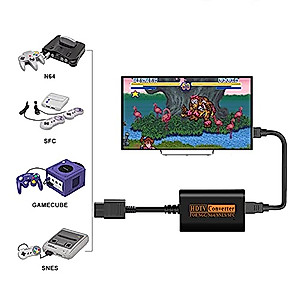 SunshineFace HDTV Converter for N64/ SNES/NGC/SFC Gamecube Console 1080P Gamepad Converter