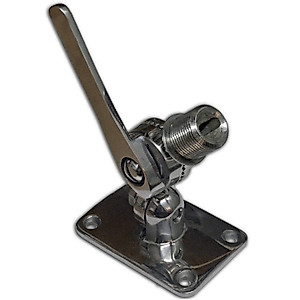 Smart Marine VHF Antenna 316 Stainless Steel Adjustable Base Mount for Boats (1-Pack)
