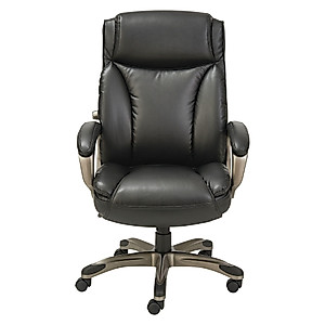Alera ALEVN4119 Alera Veon Series Executive Highback Leather Chair, Coil Spring Cushioning,black