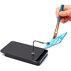 Model Painting Stand Base Holder and 12PCS Magnetic Bendable Alligator Clip Sticks Set Modeling Tools for Airbrush Hobby Model Parts