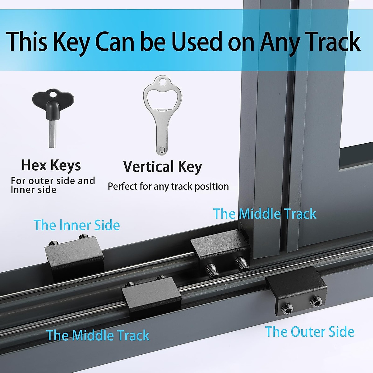 Window Locks,4 Sets Sliding Window Locks with Key for Vertical & Horizontal Sliding Windows Doors,Easv to Install,Adjustable Security Window Lock for Patio Bedroom Home and Office (Black)