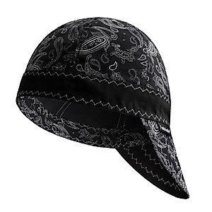 Fullsheild Reversible Welding Cap Flame Resistant CAT 2 Protective FR Welder Hats 6 Pannel Midweight Printed for Men Women