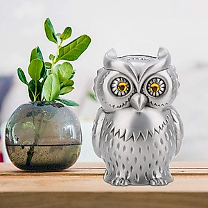 Metal Owl Coin Piggy Bank for Boys Girls Kids Adults, Animal Money Bank Saving Pot Coin Bank Money Box Handwork Crafting Art Home Decoration Owl Gift