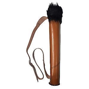 UNIVERSE ARCHERY Back Arrow Quiver | Genuine Cowhide Leather Arrow Holder | Traditional Handmade Quiver for Hunting & Archery Sports | Lightweight & Comfortable