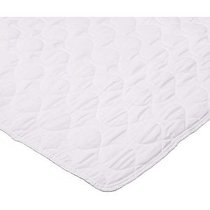 Linenspa 34" x 52" Skid Resistant Waterproof Sheet and Mattress Protector Pad-Highly Absorbent-Machine Washable-Quilted, White