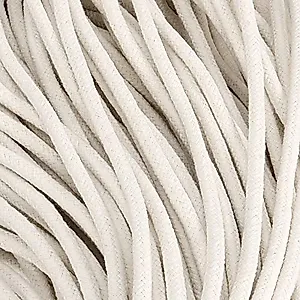 Natural Cotton Rope, JEUIHAU 328 Feet 1/4 Inch Cotton Clothesline Rope, All-Purpose Braided Cotton Rope Utility Cord for Clothes Hanging, Crafting, Macrame, Basket Making, and DIY Art Projects