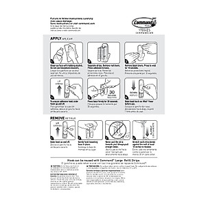 Command Jumbo Utility Hooks, Damage Free Hanging Wall Hooks with Adhesive Strips, No Tools Wall Hooks for Hanging Decorations in Living Spaces, 2 White Hooks and 4 Command Strips