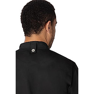 Chef Works Unisex Sustainable Hartford Chef Coat, Black, Medium